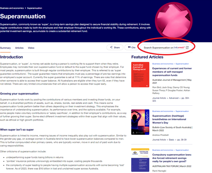 Informit Explore | Searching on Explore