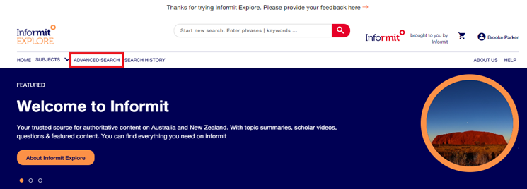 Informit Explore | Using Informit’s Advanced Search Capabilities